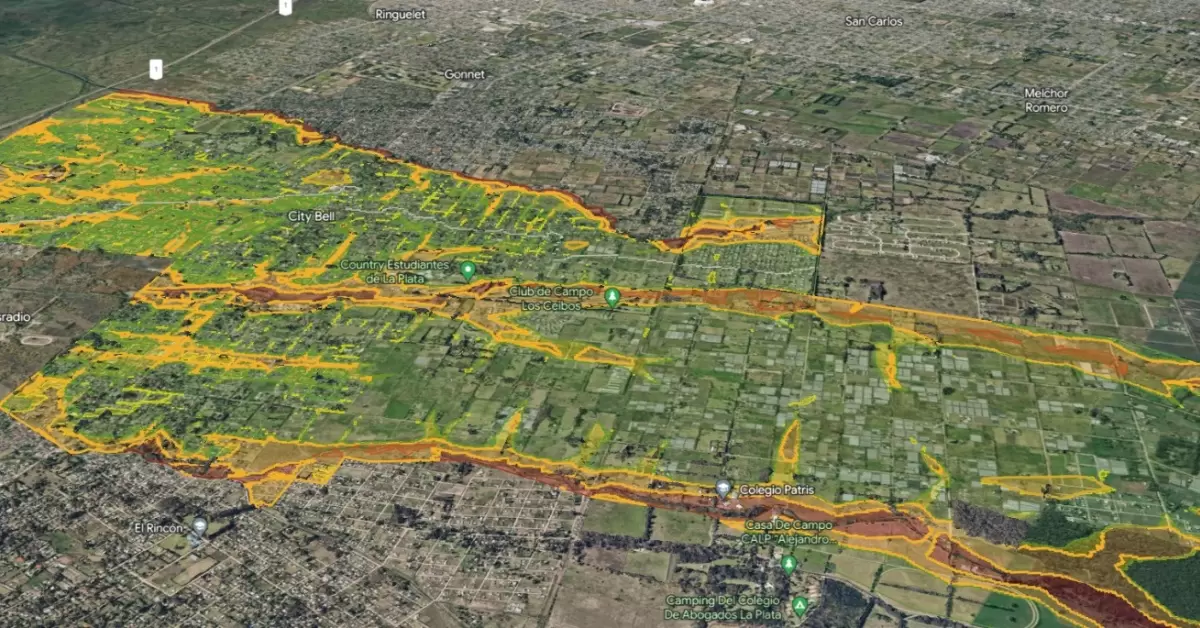 🗺️ Mapa oficial: ¿Cuáles son las zonas inundables de City Bell, Gonnet ...